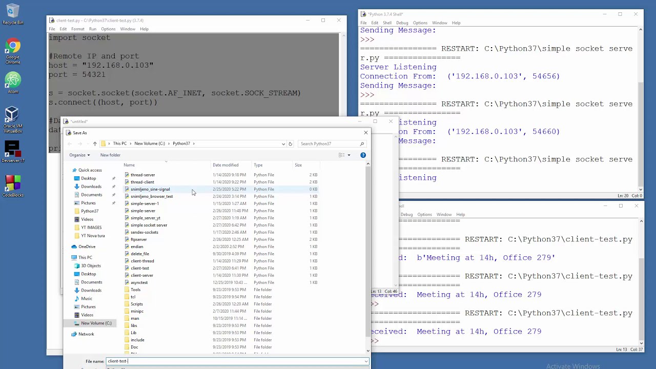 Sockets with Python - 3 - Creating Simple Client