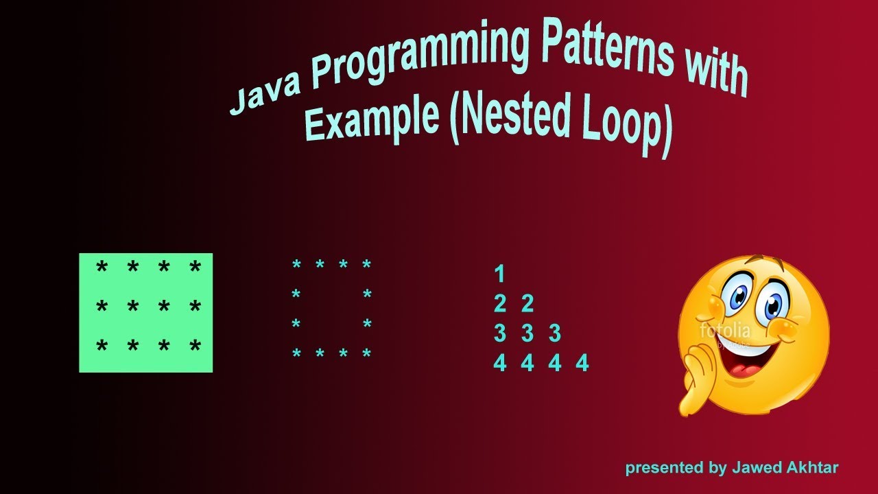 Java programming pattern with Example 1 (Nested Loop) java pivot