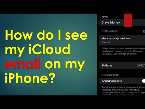 How do I see my iCloud email on my iPhone?