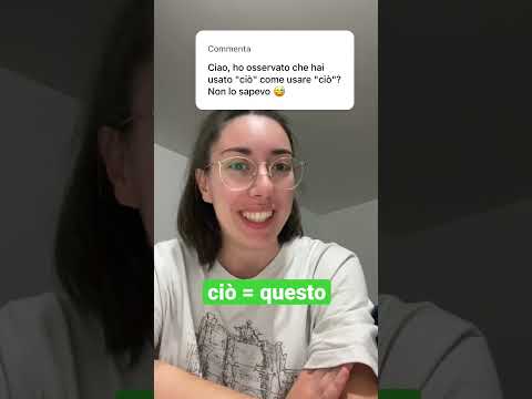 How to use Italian word CIÒ #shorts