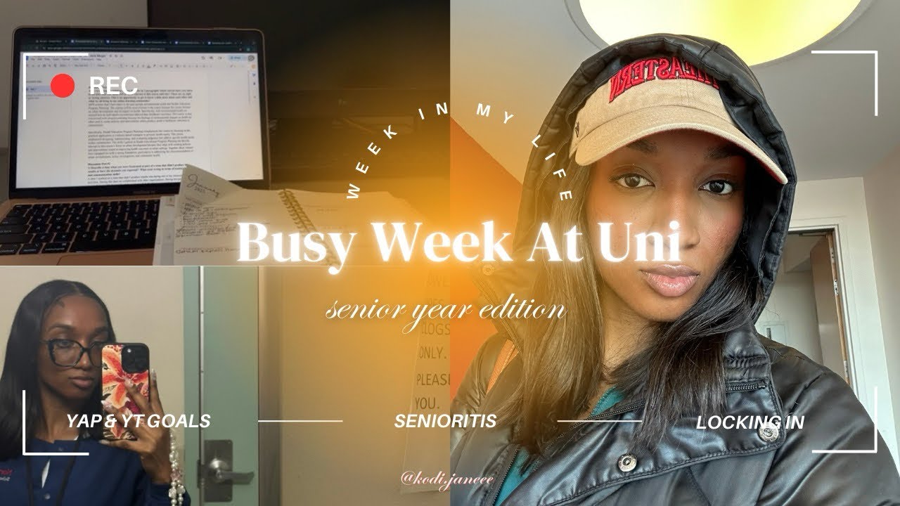 week in my life vlog #3: yap, YouTube goals, senioritis | northeastern university