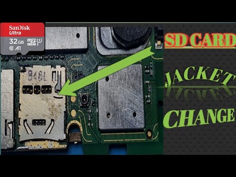 how to replace change any mobile phone memory sd card holder slot jacket