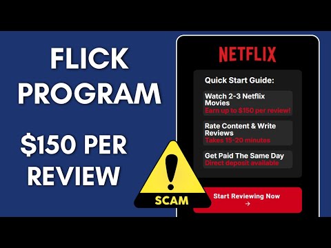 FlickProgram.com Review -  Netflix Job Scam EXPOSED!