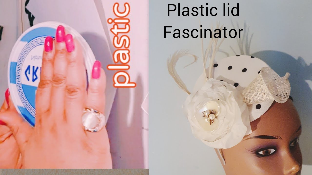 How to DIY Fascinator with plastic lid