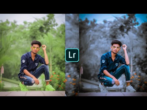 Lightroom blue & black tone photo editing tutorial | lightroom background colour change | lr presets