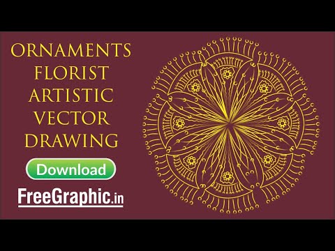 Ornaments florist artistic vector drawing | Download Free Cdr File Freegraphic.in