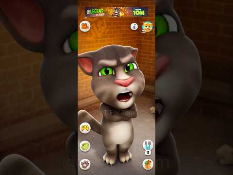 Tom 😺 Noo 😾 #shortsfeed #talkingtom