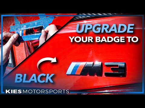 How to install BLACK EMBLEMS on your CAR! (Black BMW M3 Badges on our F80 M3!)