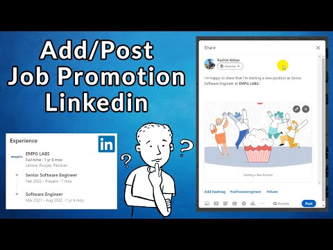 How to Add Promotion on LinkedIn and Add Job Promotion POST | Same Company with Multiple Roles