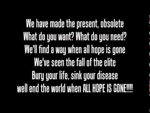 slipknot all hope is gone with lyrics
