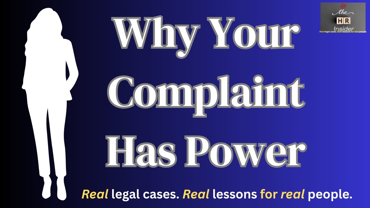 The Power of Speaking Up at Work (HR Complaint Lessons)