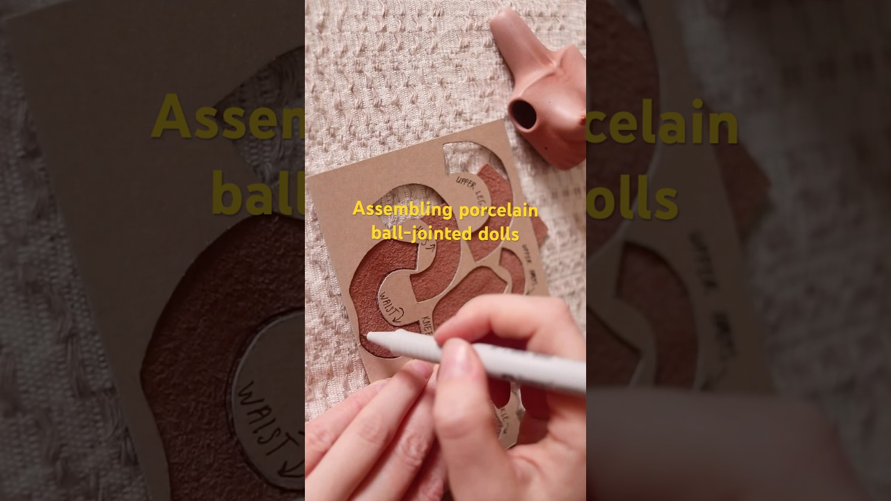 Assembling porcelain ball-jointed dolls it’s an art form in itself