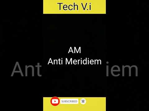 What is the Full form of AM & PM π±π±π± #shorts #techvi