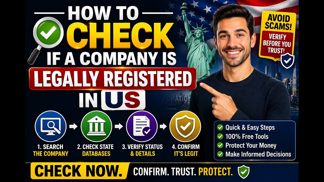 How to check if a company is legally registered in US