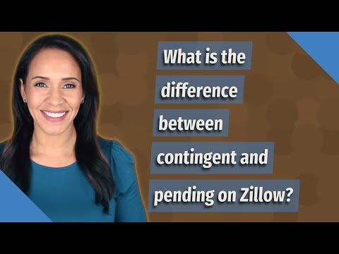 What is the difference between contingent and pending on Zillow?