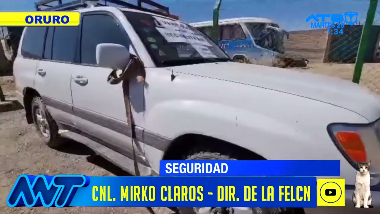 Oruro: Secuestran un vehículo que transportaba más de 74 Kg de marihuana