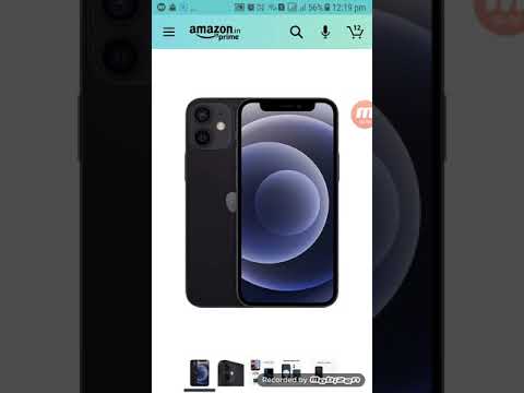 Amazon - New Apple iPhone 12 Mini (64GB) - Black