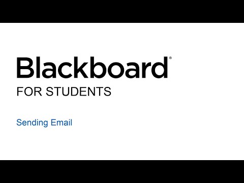6 - Blackboard for Students - Sending Email