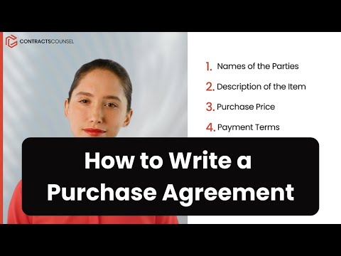 How to Write a Purchase Agreement [Lawyer Templates Available]