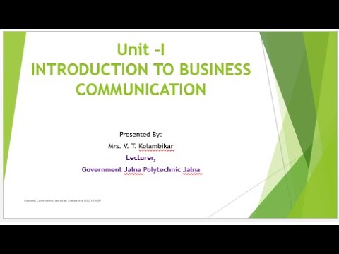 Introduction to Business Communication