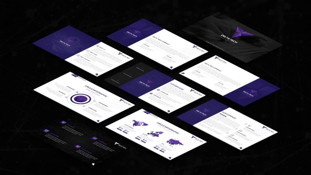 Delta Tech int  PowerPoint Presentation Template