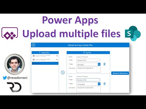 Upload & tag multiple file attachments with Power Apps from Reza ...