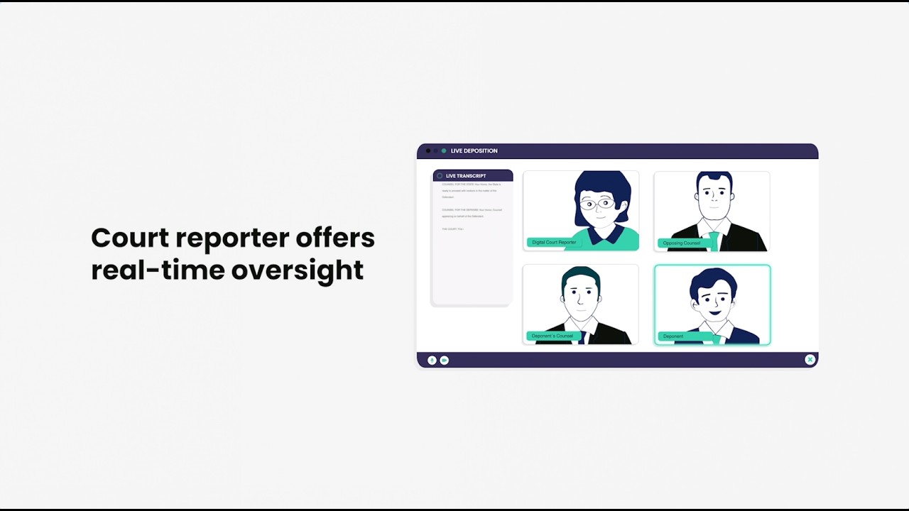 Optima Juris DepoReporter+ Supporting In‑Person, Hybrid, and Remote Depositions