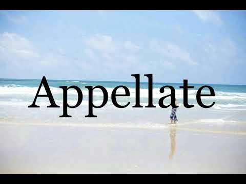 How To Pronounce Appellate🌈🌈🌈🌈🌈🌈Pronunciation Of Appellate