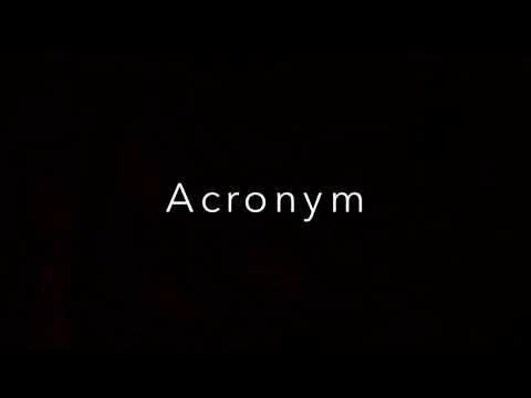 How To Pronounce Acronym.
