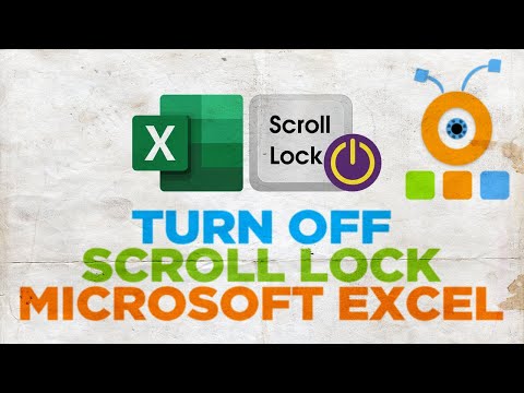 How to Turn Off Scroll Lock in Excel 2021