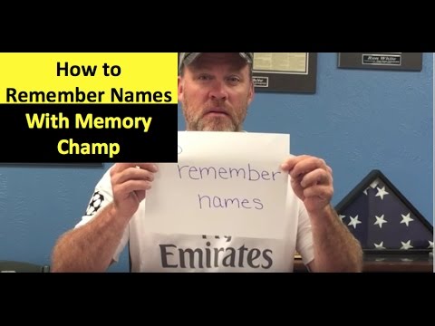 How to Remember Names with Memory Training Pictures