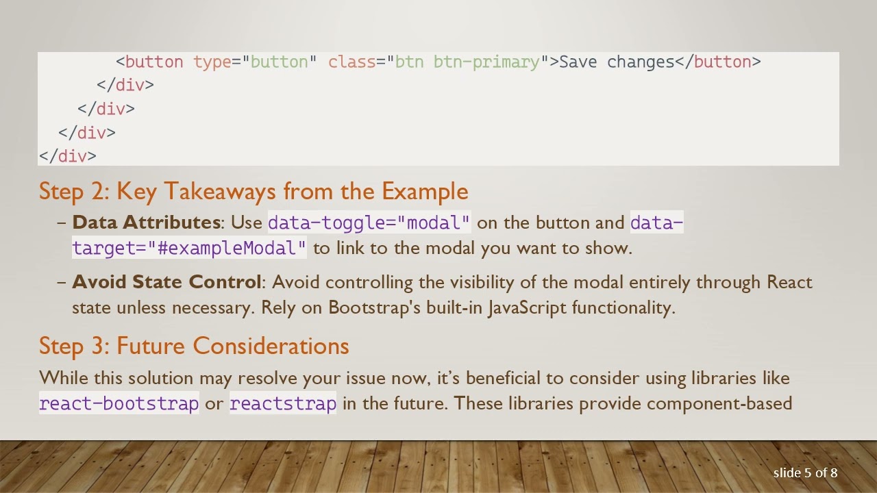 How to Fix the Issue of Bootstrap Modal Not Displaying in Your React App