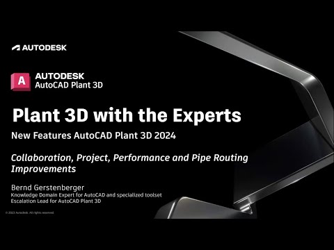 New Features 2024: Collaboration, Project, Performance and Pipe Routing | AutoCAD Plant 3D