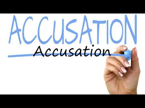 How to Pronounce Accusation?