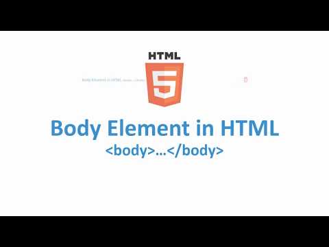 Body Element in HTML