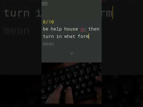 Typing using monkey type #typing #typingspeed #monkeytype