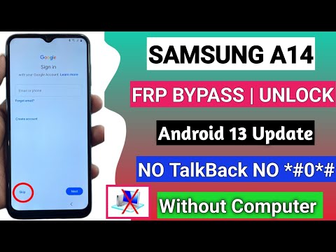 WITHOUT PC 2024:- SAMSUNG A14 FRP BYPASS Android 13 New Method | 100% Working