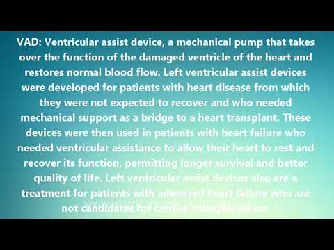 VAD - Medical Meaning and Pronunciation