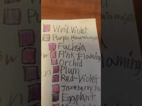 list of crayola crayons colors (inspired by wilepacman videos)