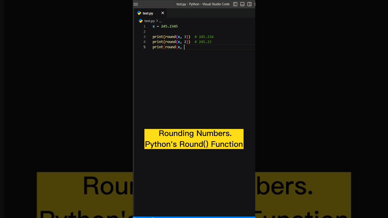 Rounding Numbers - Python's Round() Function