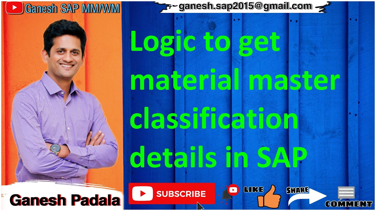 Logic to get the material master classification details in SAP || ABAP Logic based Videos || SAP ERP