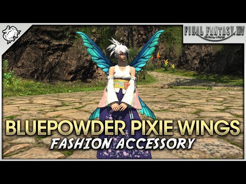 Steam Community :: Video :: FFXIV: Endwalker - Bluepowder Pixie Wings (Fashion Accessory)