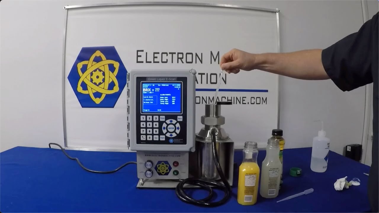 Demonstration of Measuring °Brix in Fruit Juices with an Inline Process Refractometer