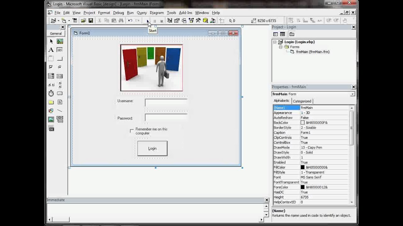VB6 Tutorial 001 - Getting to know the environment