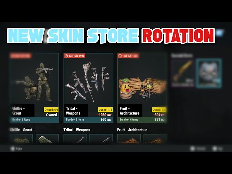 NEW SKIN STORE Rotation In Rust Console
