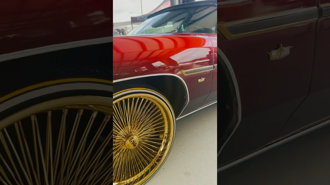 75’ Caprice Classic Vert Donk on Gold Dayton Wires w/ Mayo & mustard combo #capriceclassic #donk