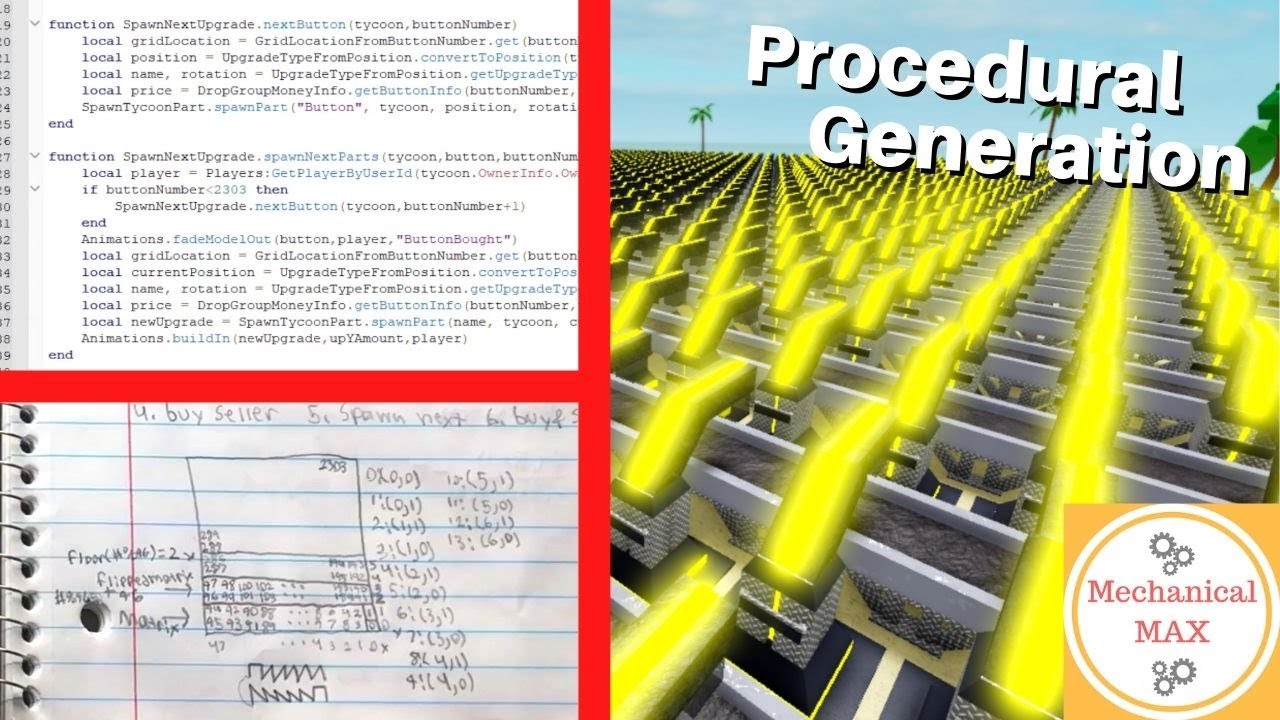 Building a Procedurally Generated Roblox Tycoon