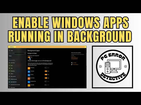 How to Enable Apps Running in the Background on Windows 10