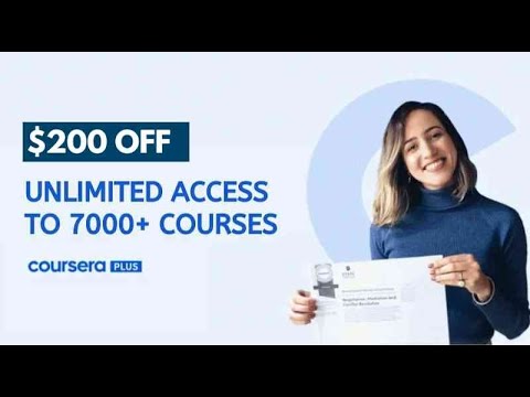 $200 OFF Coursera Plus Annual Subscription - New Year Offer 2024