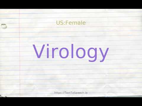 How to pronounce virology